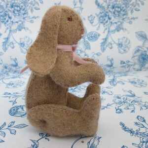Hand Stitched Wool Felt Bunny Rabbit With Jointed Arms and Legs - Etsy