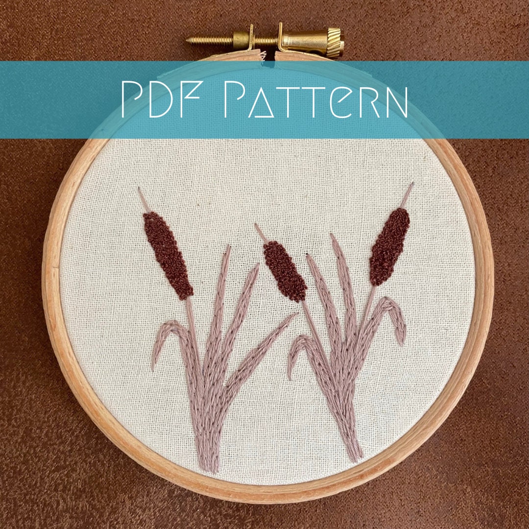 Bulrushes Embroidery PDF Pattern and Guidance - Etsy