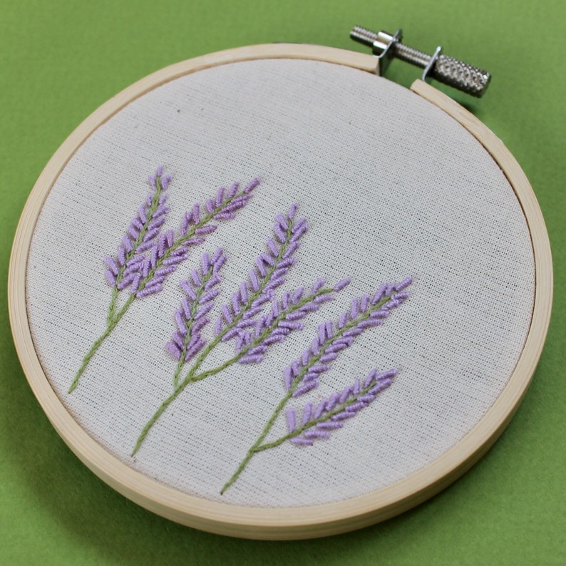 Heather Embroidery Pattern, Needlework for Beginners, Modern Craft ...