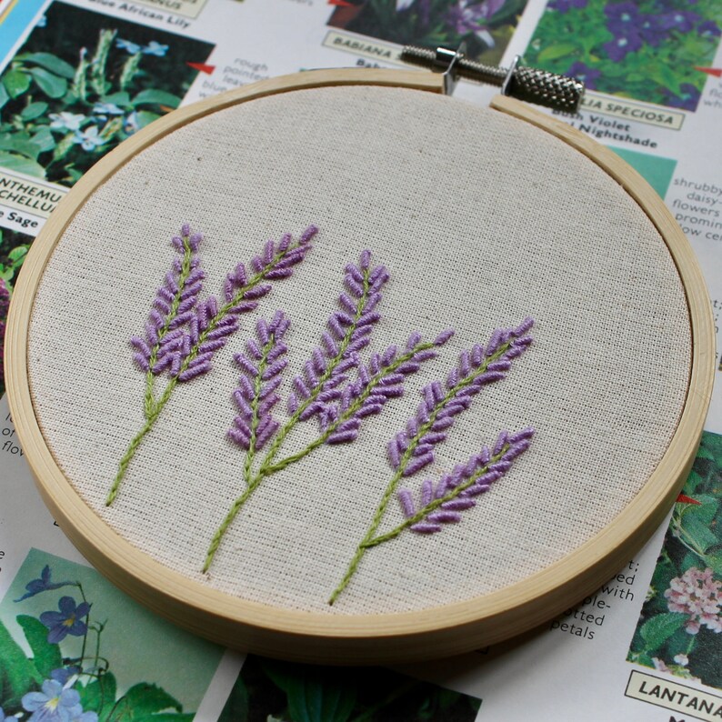 Heather Embroidery Pattern, Needlework for Beginners, Modern Craft ...