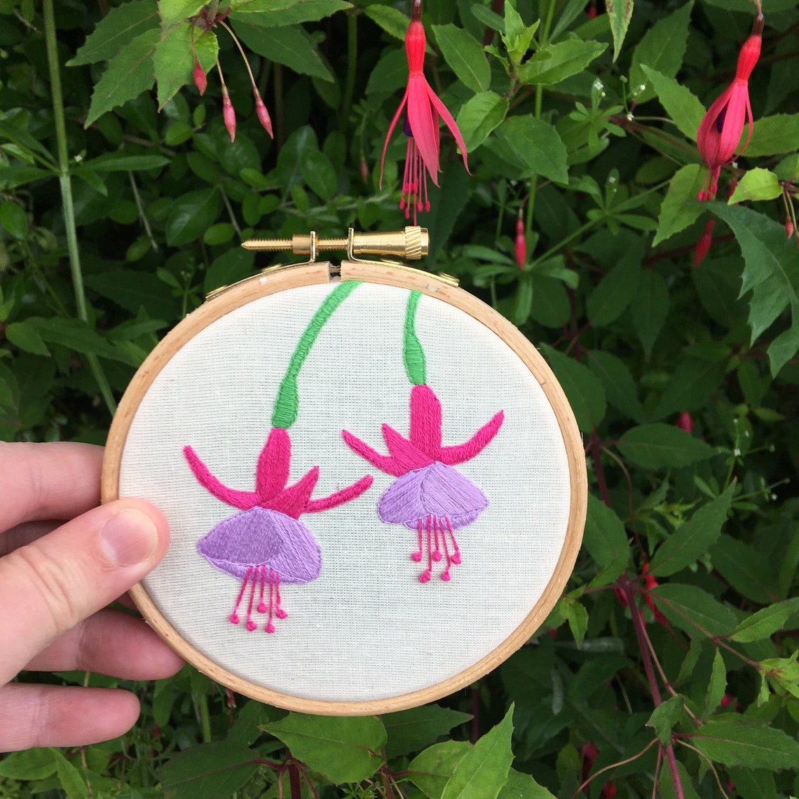 Fuchsia Embroidery PDF Pattern and Guidance - Etsy