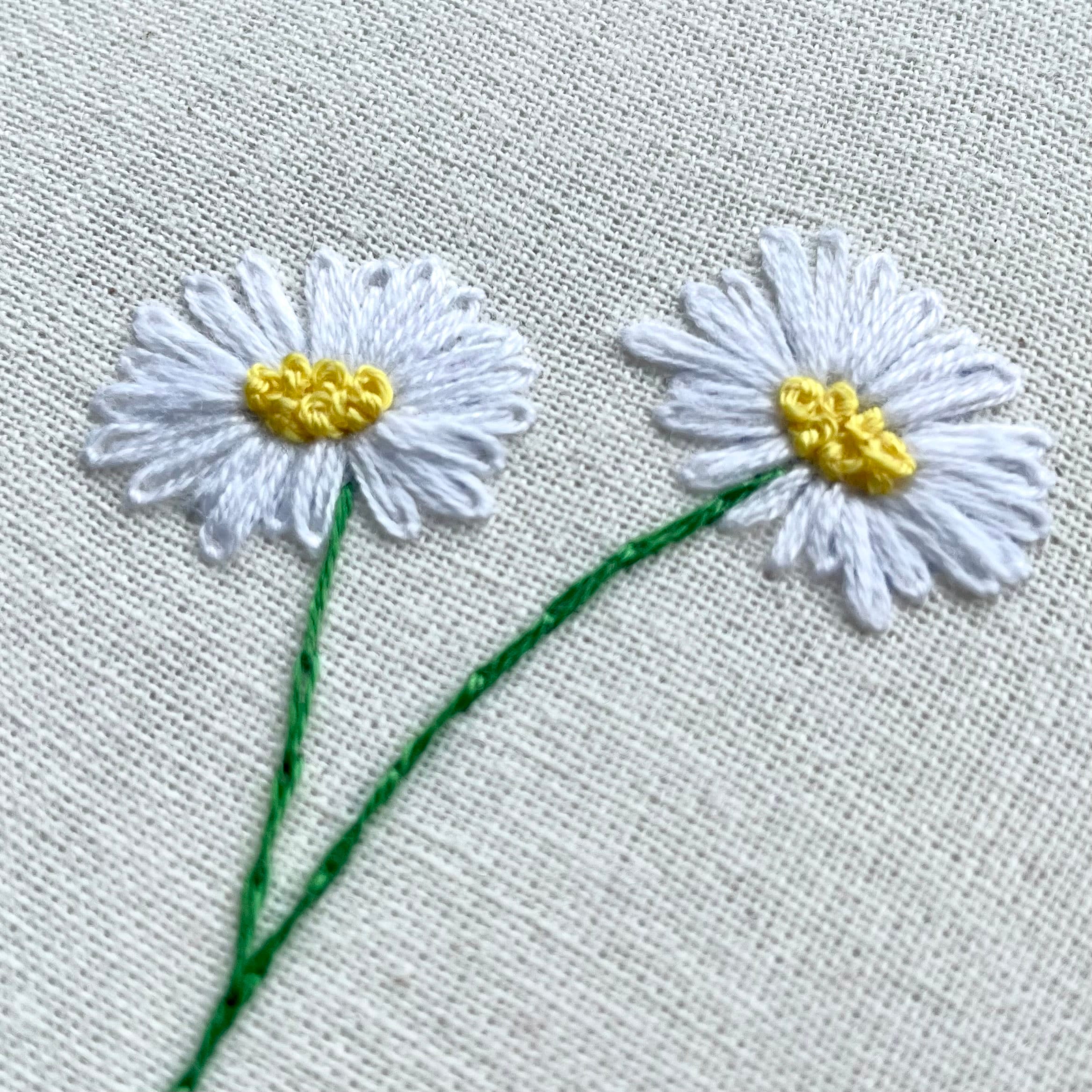 Oxeye Daisy Embroidery PDF Pattern and Guidance - Etsy