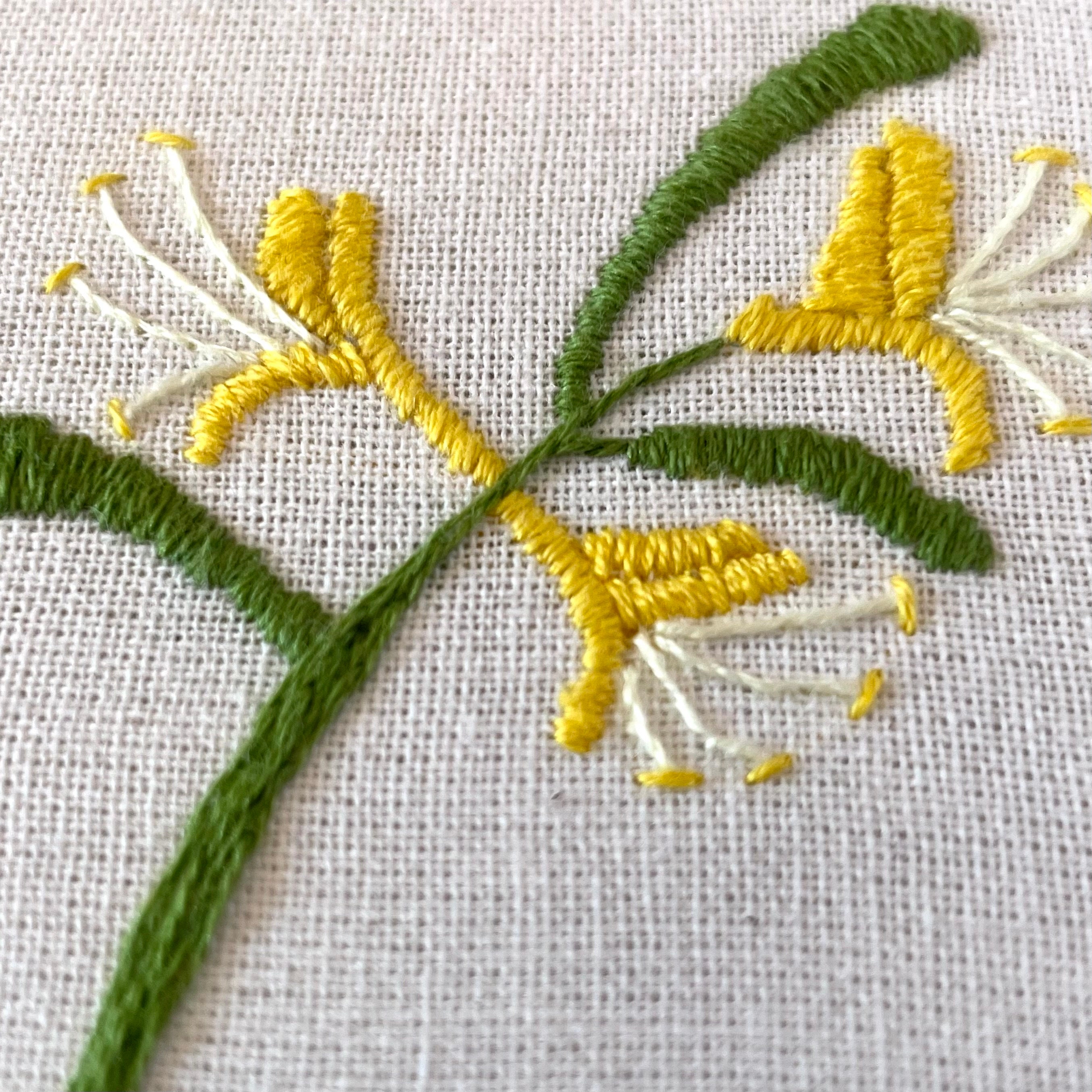 Honeysuckle Embroidery PDF Pattern and Guidance - Etsy