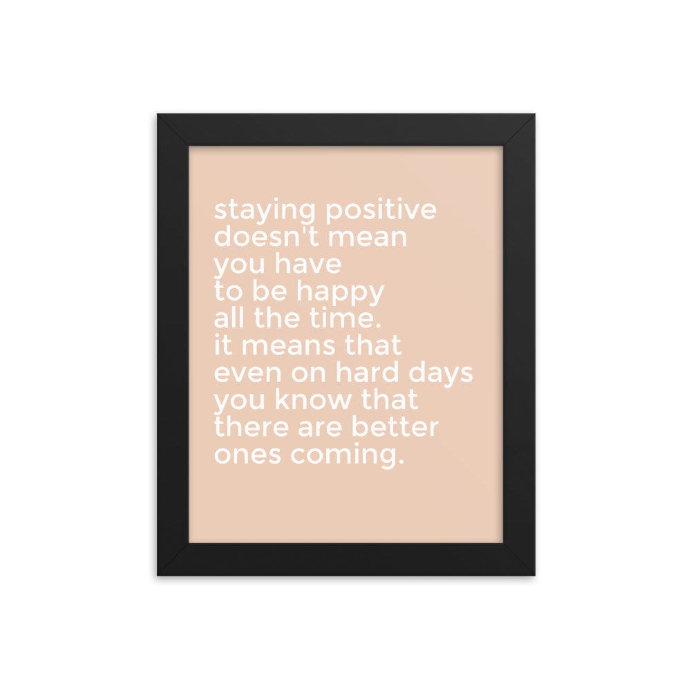 Staying Positive Home Wall Art Modern Home Decor Poster | Etsy