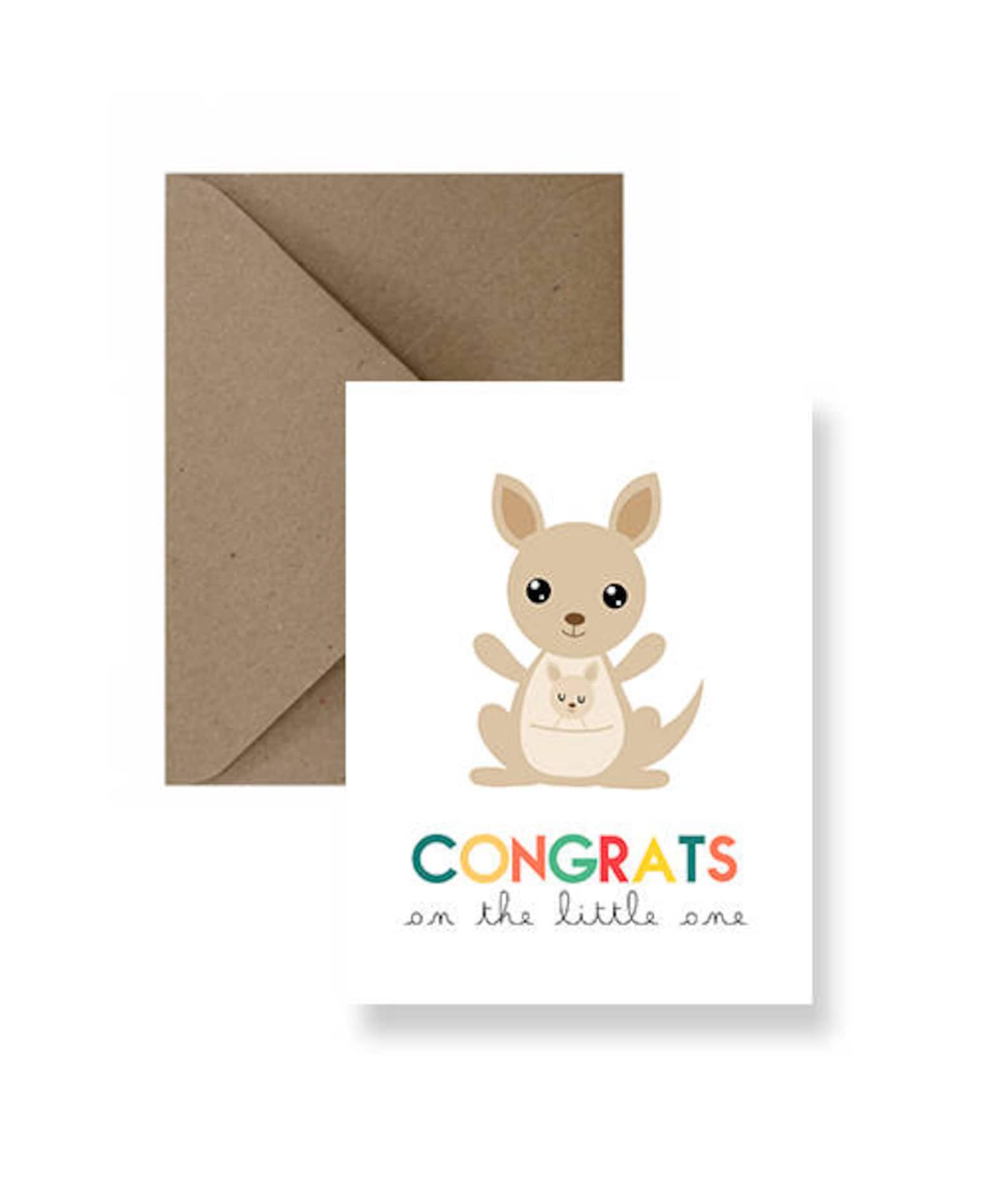 Funny Baby Card for Girl Cute Baby Card for Boy Pun Baby Shower Card ...