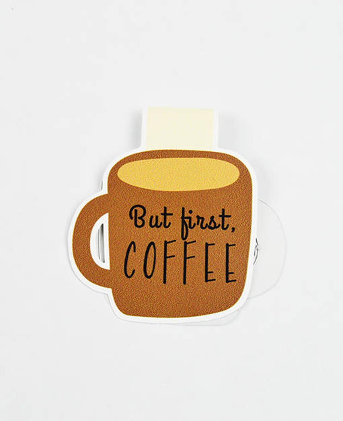 Coffee Magnetic Bookmark Book Lover Gift Bookmark for | Etsy