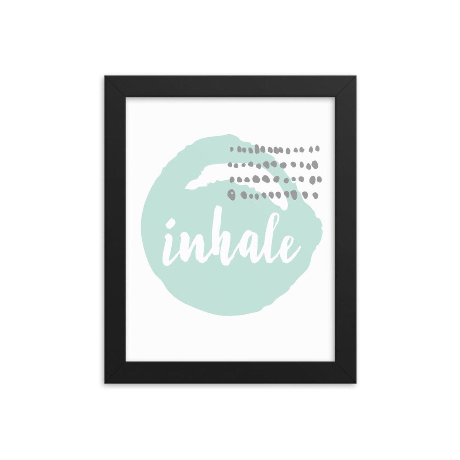 Inhale Yoga Home Wall Art | Modern Home Decor | Poster Gift for Her ...