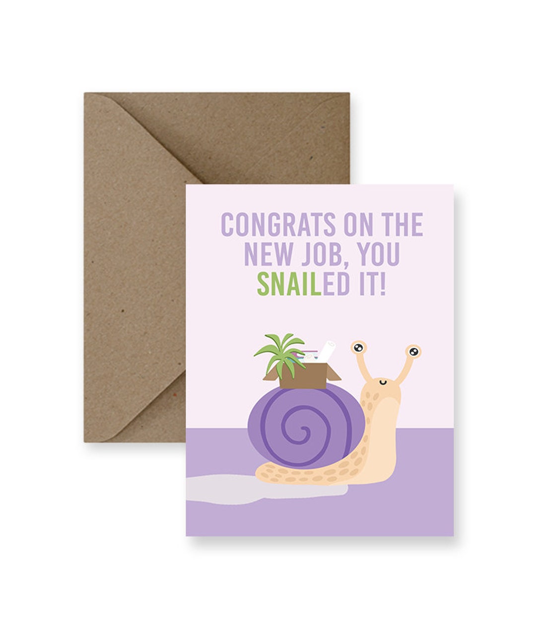 Modern Congratulations Card, New Job Card, New Opportunity Card, Funny ...