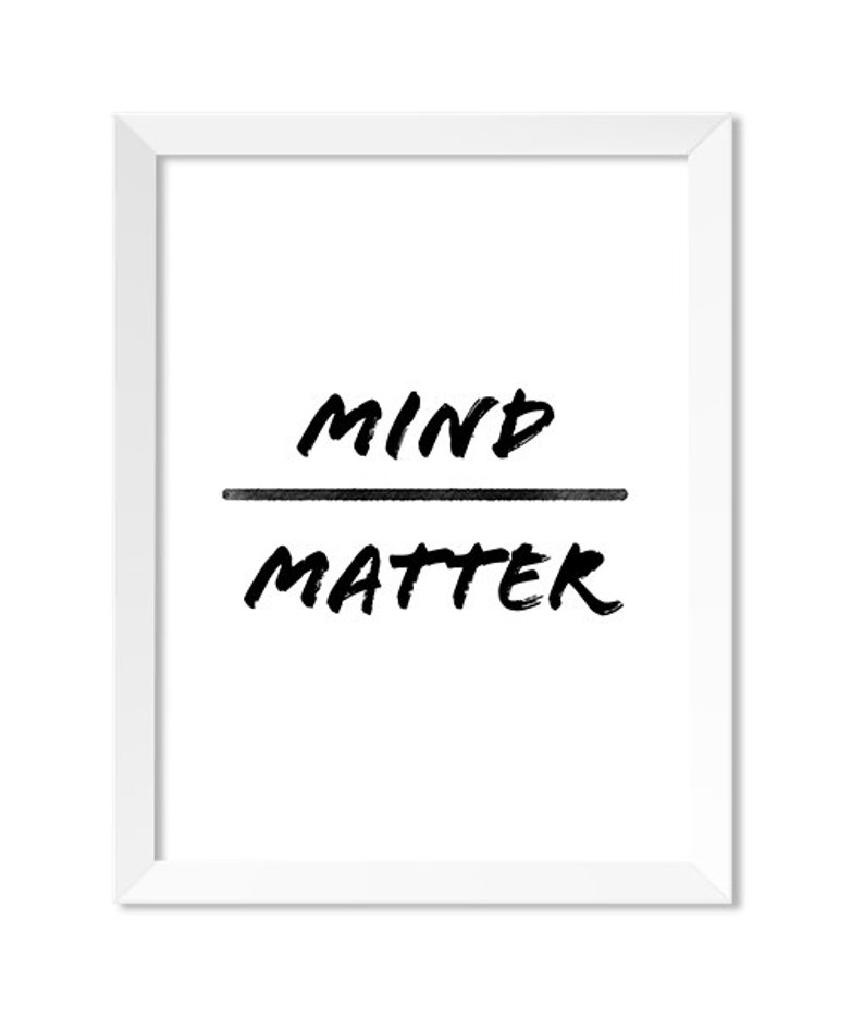 Mind/matter Home Wall Art | Modern Home Decor | Poster Gift for Her ...