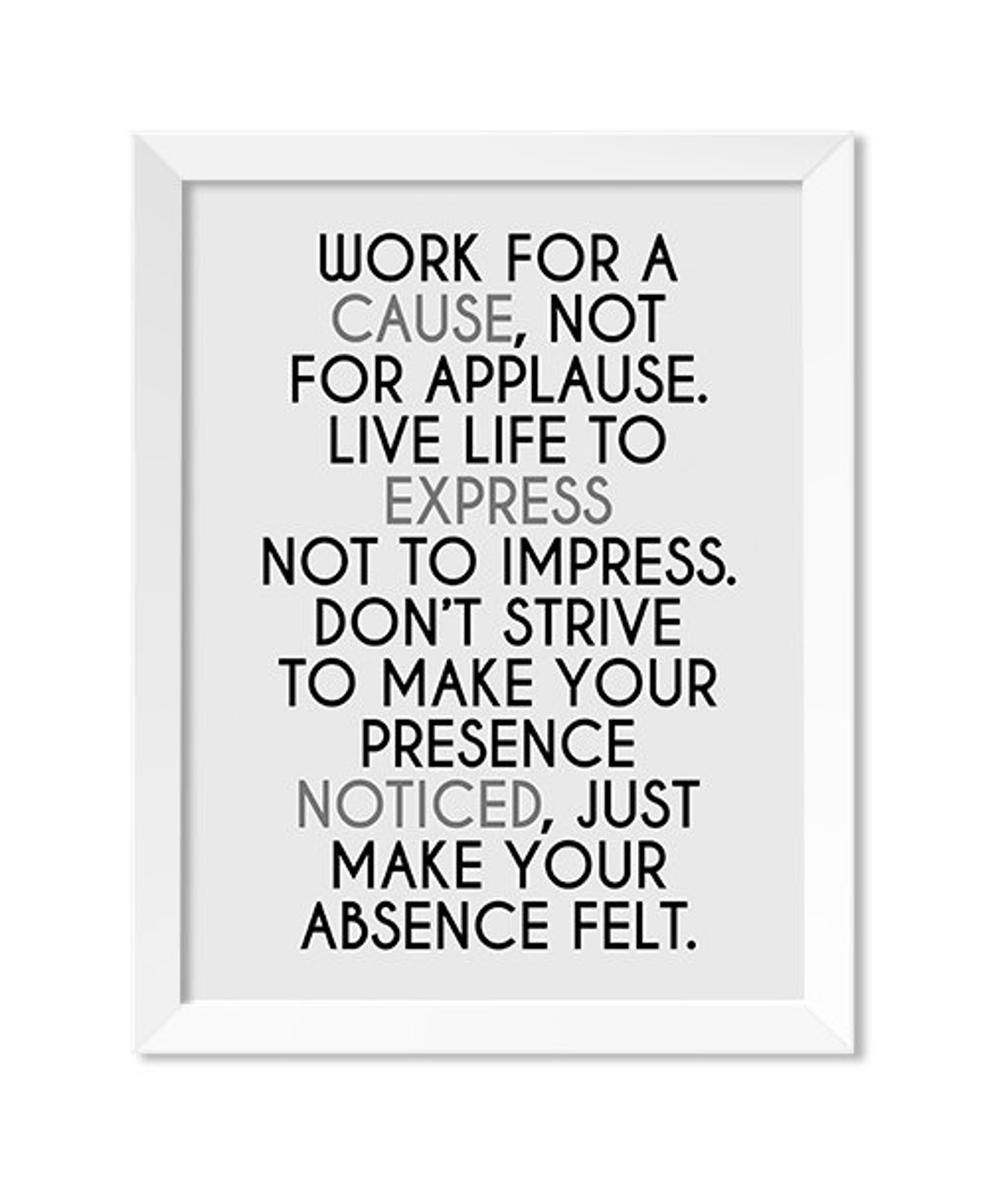 Work for It Home Wall Art Modern Home Decor Poster Gift | Etsy