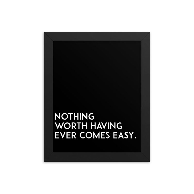 Nothing Worth Having - Etsy