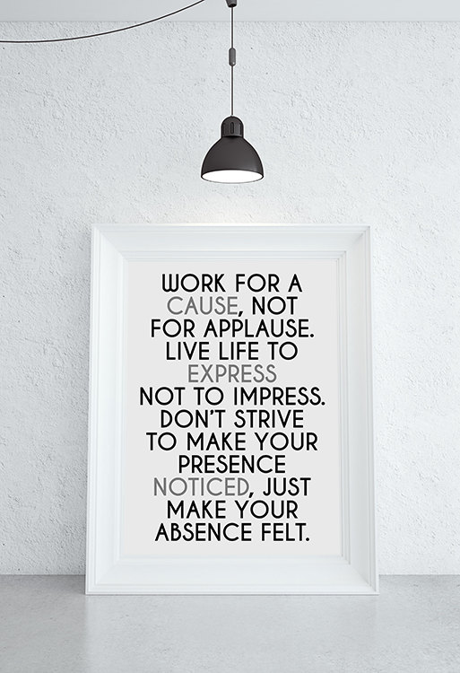 Work for It Home Wall Art Modern Home Decor Poster Gift | Etsy