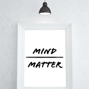 Mind/matter Home Wall Art | Modern Home Decor | Poster Gift for Her ...