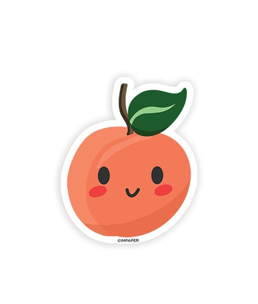 Peach Sticker | Cute Peach Sticker Cute Gifts for Foodies Peach Sticker ...