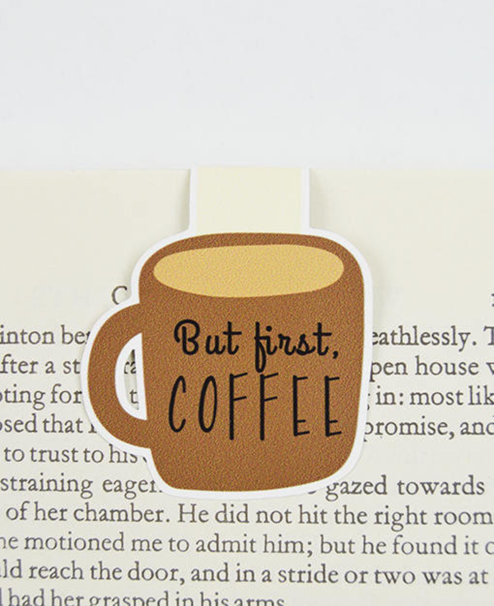 Coffee Magnetic Bookmark Book Lover Gift Bookmark for | Etsy