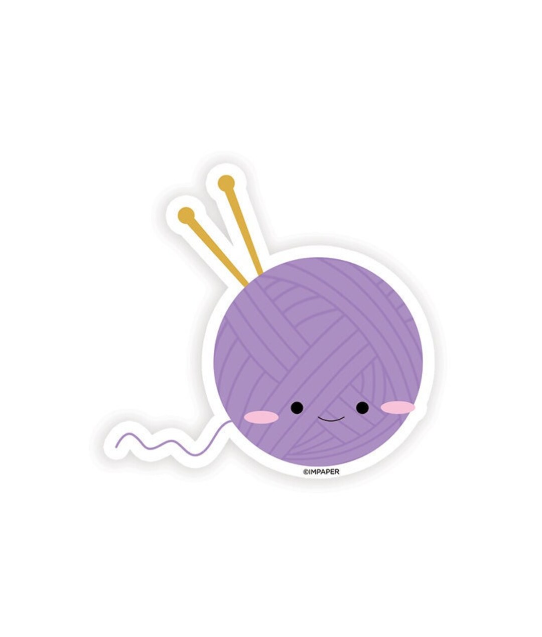 Yarn Sticker Cute Yarn Sticker Cute Gifts Yarn Sticker for - Etsy