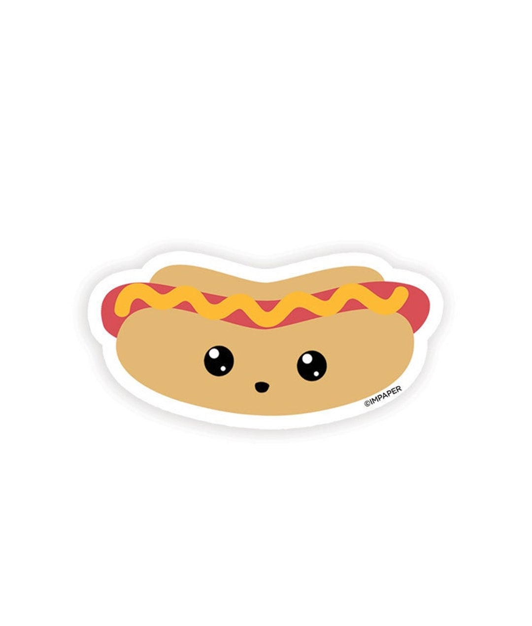 Hot Dog Sticker | Cute Hot Dog Sticker Gifts for Foodies Hot Dog ...