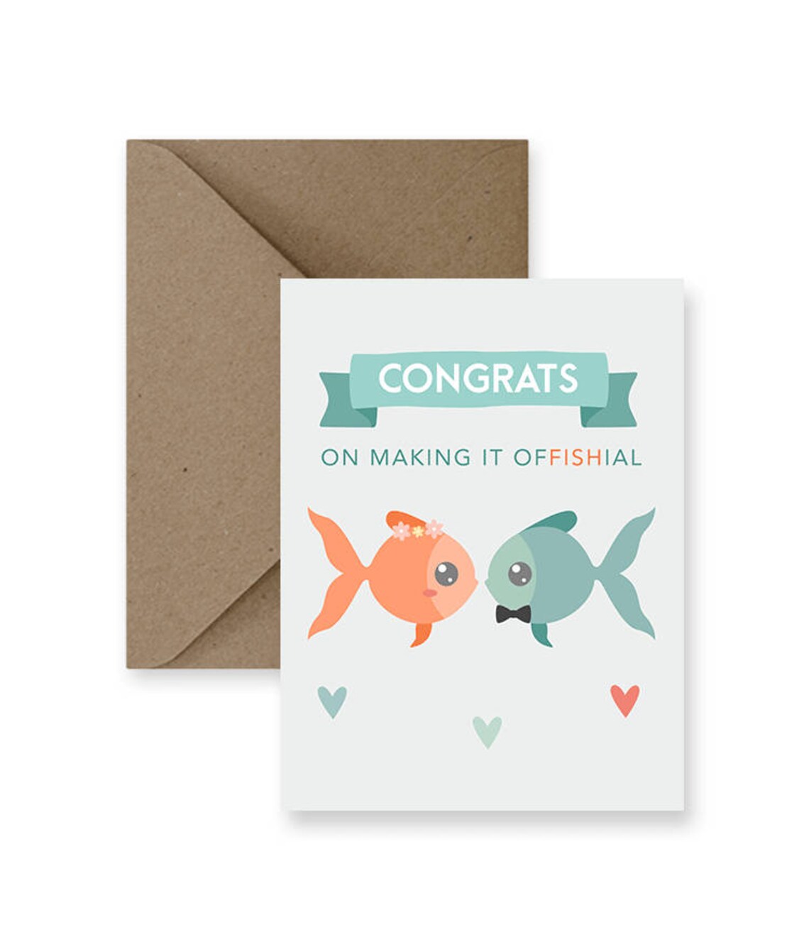 Funny Wedding Card, Congrats on Making It Offishial - Etsy
