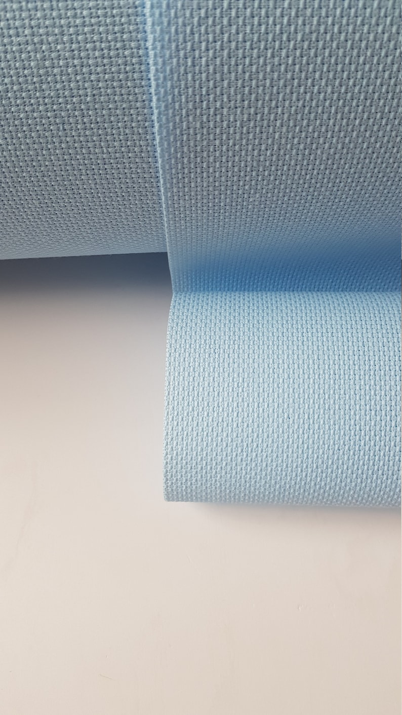 Blue 11ct/14ct/16ct/18ct Cross Stitch Fabric Aida Canvas 100% Cotton ...