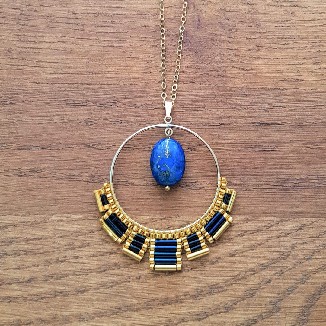Osiris Lapis Lazuli Necklace - Etsy