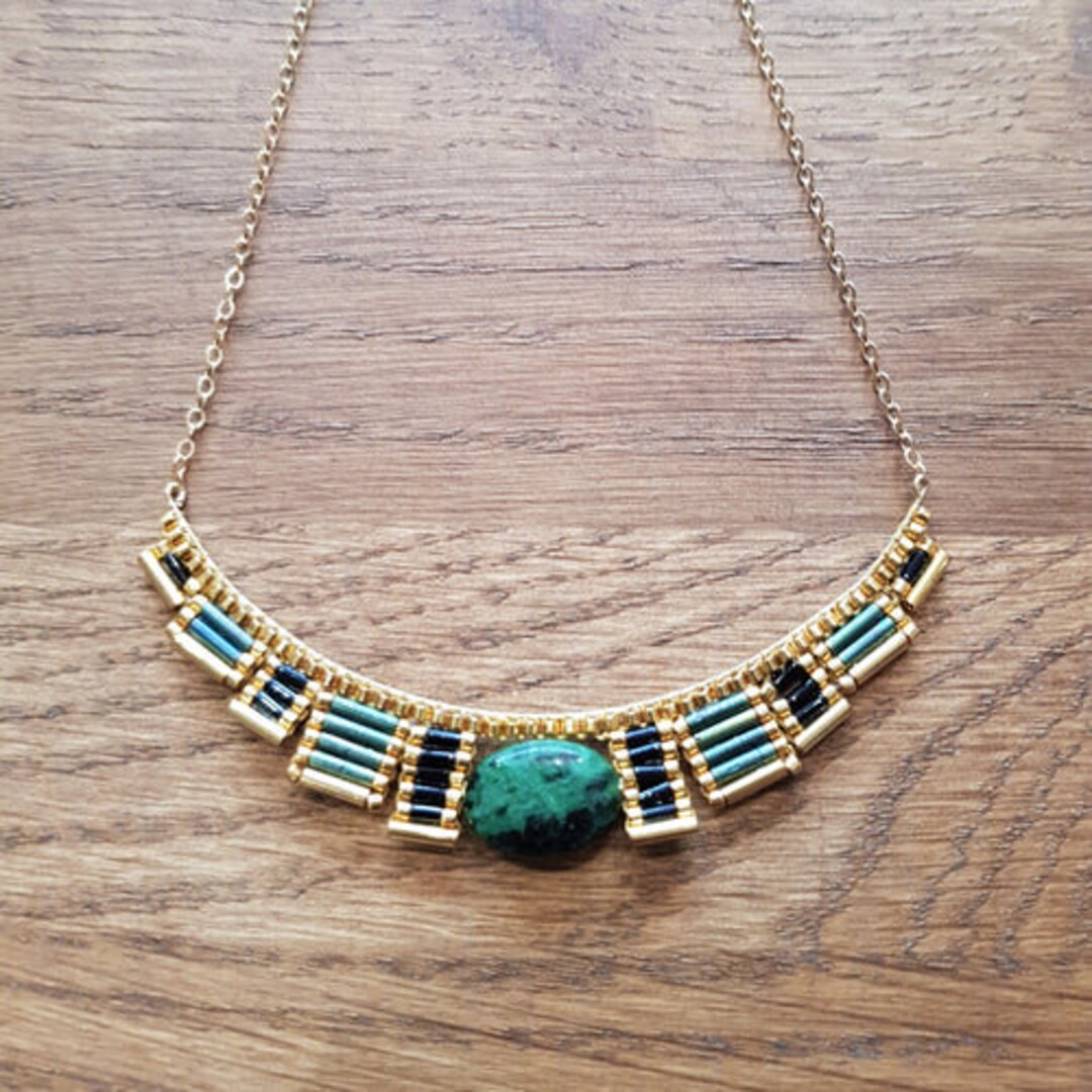 Osiris Ruby Zoisite NECKLACE - Etsy