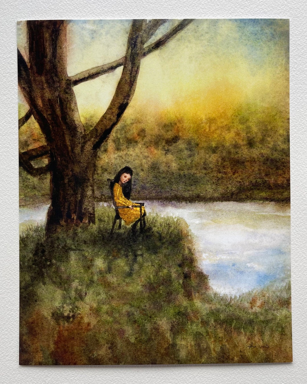 Simple Bends (8”x10” Print of an Original Painting by Sophia Rapata) - Etsy