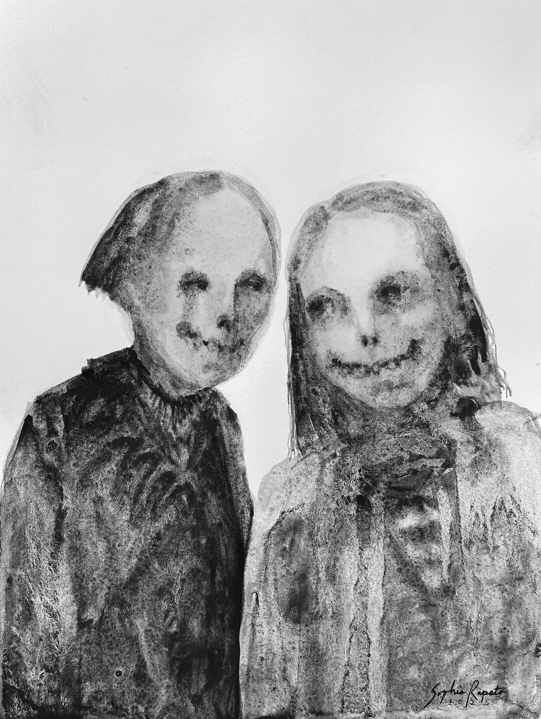 My Best Creep original 9x12 Watercolor Painting by Sophia Rapata - Etsy