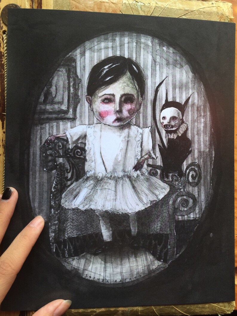 Callum & Juko: print of an original painting by Sophia Rapata | Etsy