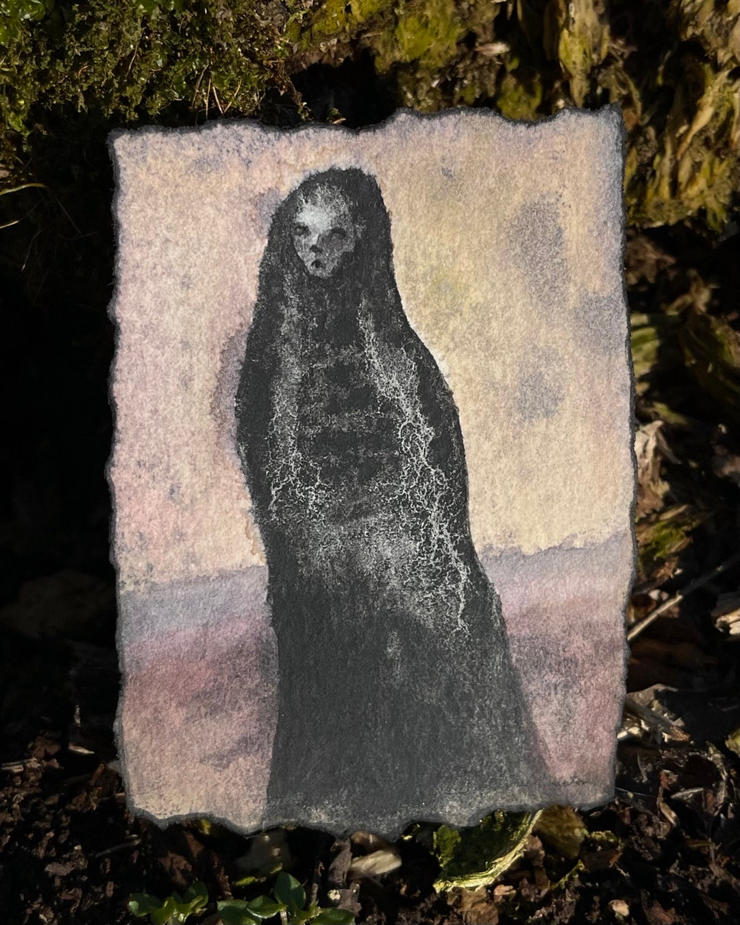 Despite the Deception 2.5x3.5 Original Artist Card Watercolor Painting ...