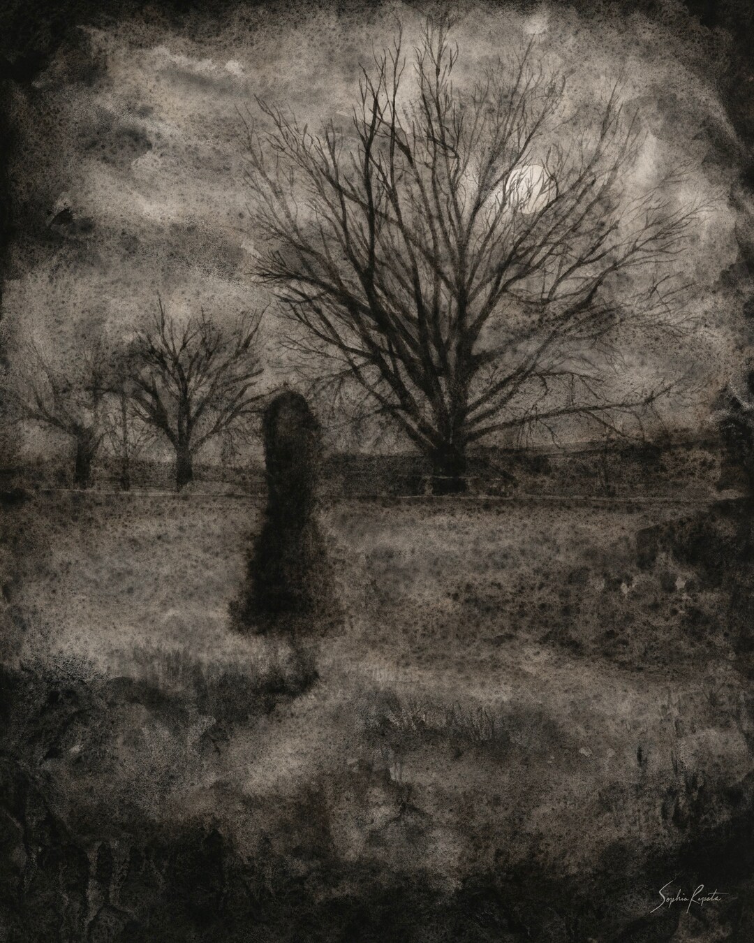 Woebegone Ingénue (8”x10” Print of an Original Painting by Sophia ...