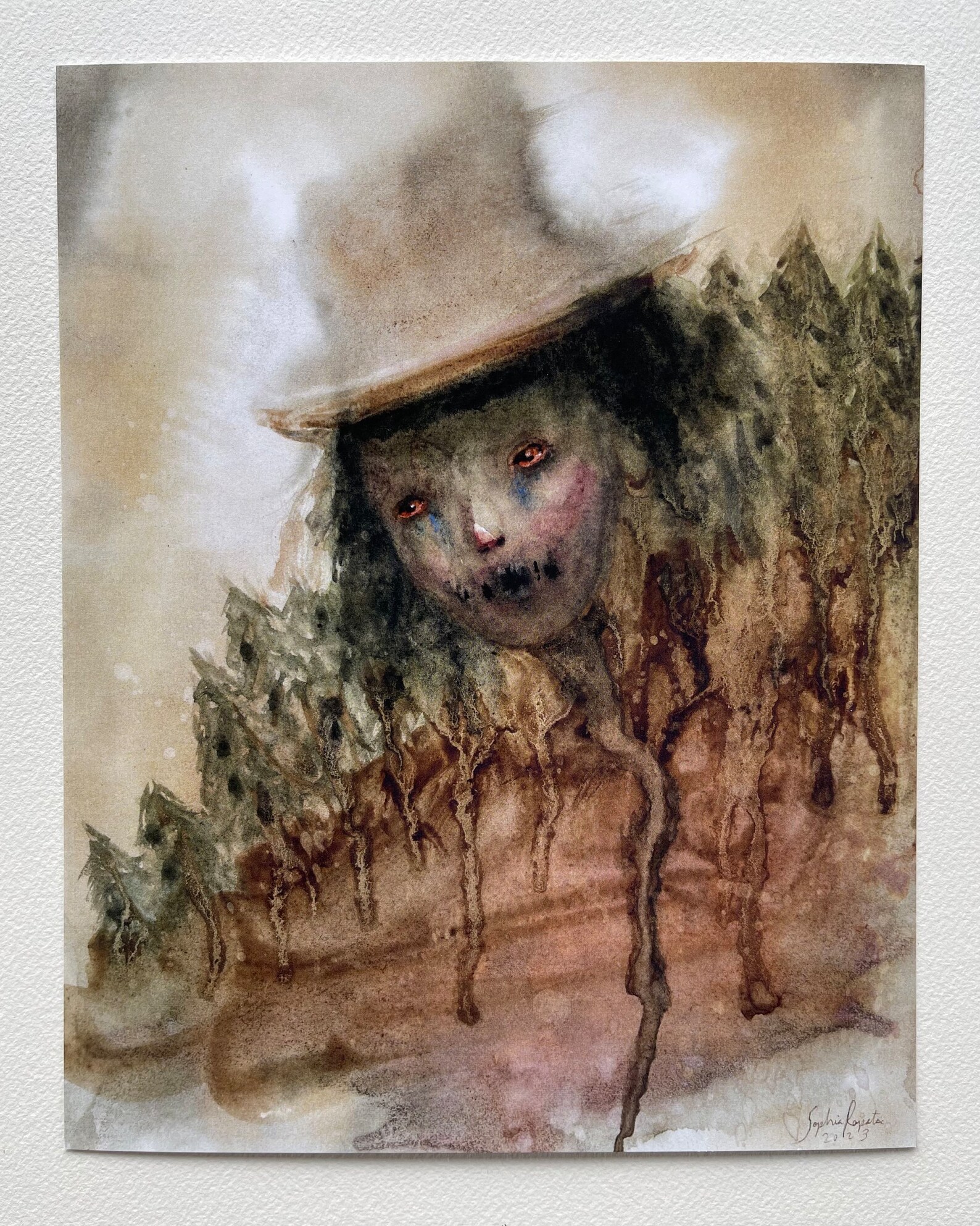 Top Hat Woods (8”x10” Print of an Original Painting by Sophia Rapata ...