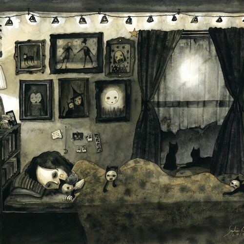 Demons Never Leave 5x7 Print of Original Painting by Sophia - Etsy