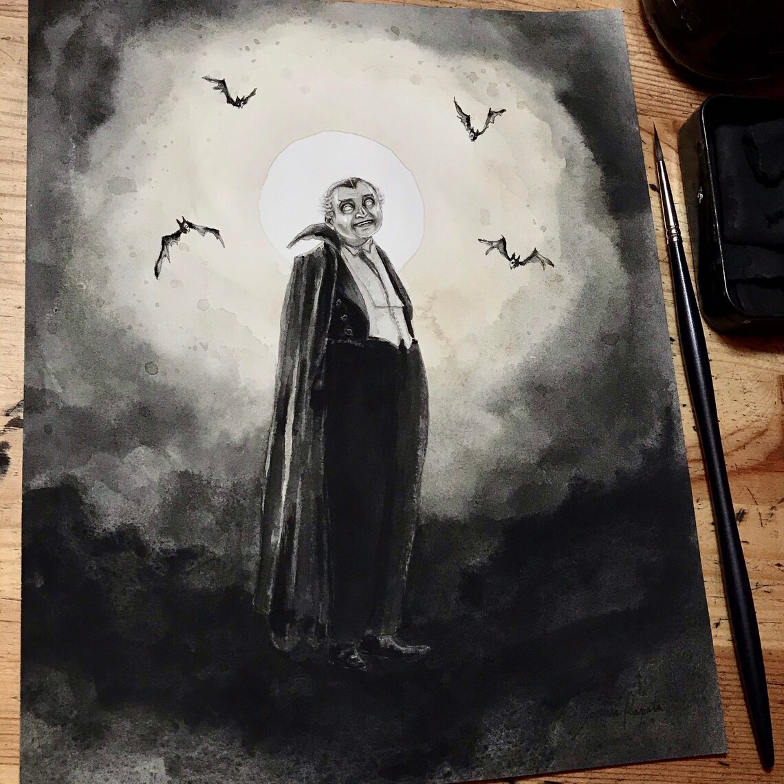 Grandpa Munster: the Munsters (print of an Original Painting by Sophia ...