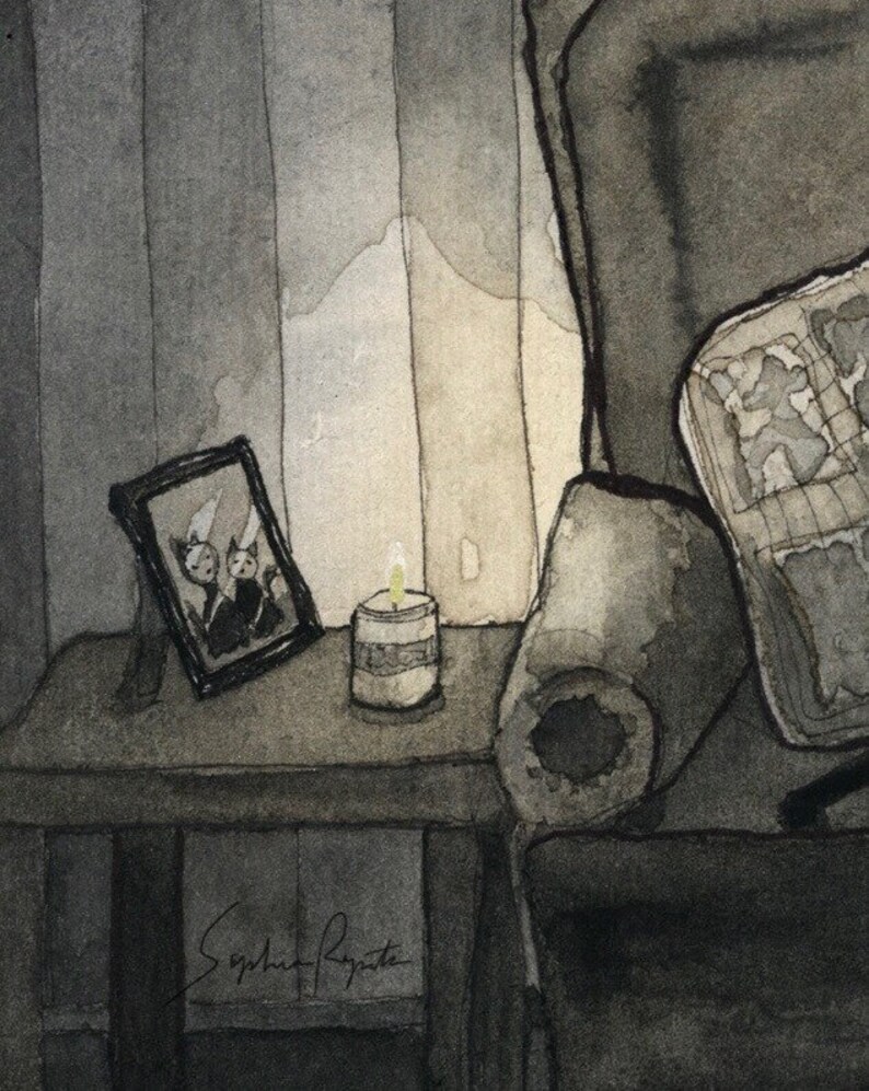 8x10 Hermit Lady Life print of an Original - Etsy
