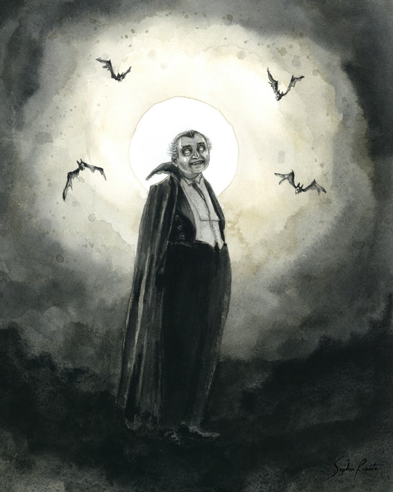Grandpa Munster: the Munsters print of an Original Painting | Etsy
