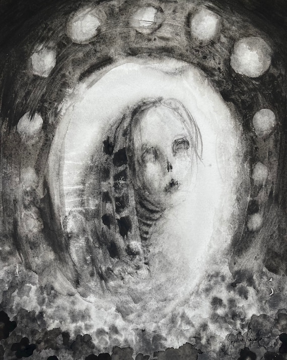 Moons Cocoon 8x10 Print of an Original Painting by Sophia | Etsy