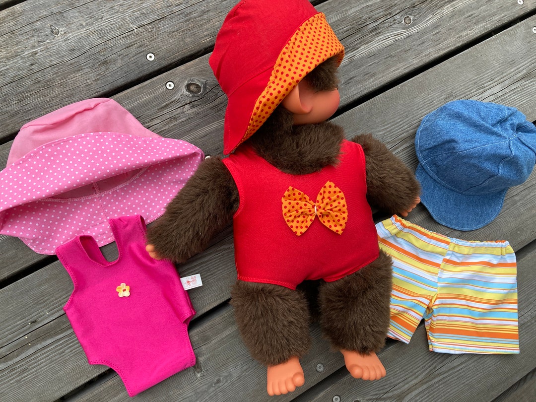 Doll Clothes Xxl Size. 45-50 Cm for Monkey Swimsuit Swimming Trunks Hat ...