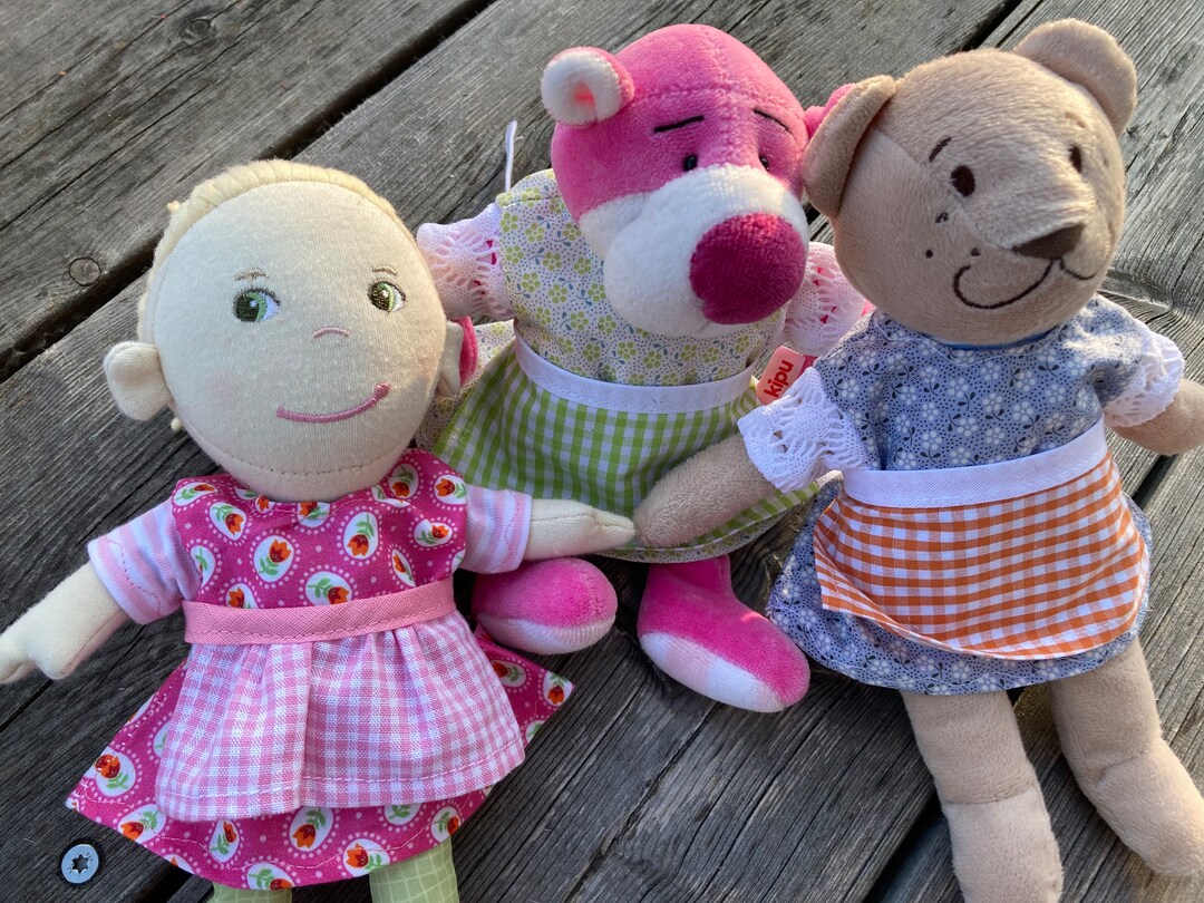 Clothing Dirndl for Small Dolls Bears Gr. 20 22 Cm Dress Bear Clothes ...