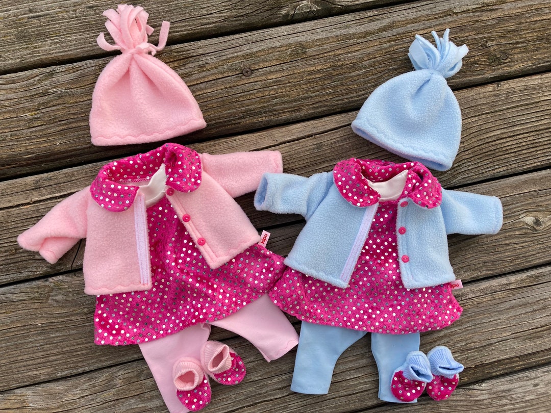 Clothes Jacket Shoes for My First Baby Dolls Size. 36 38 Cm Twins Pink ...