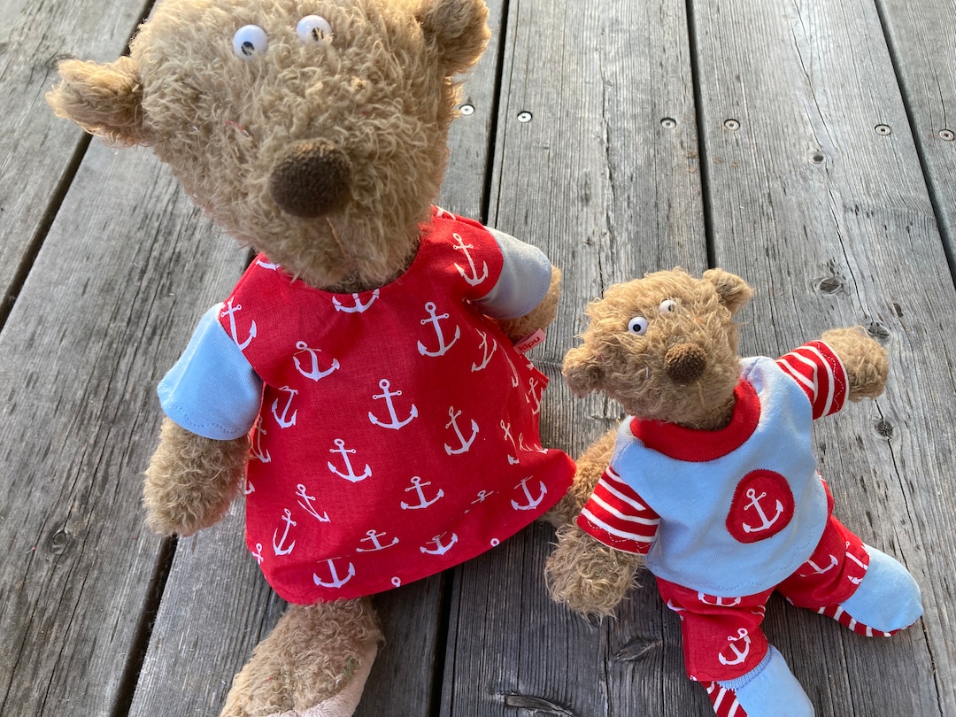 Kleidung für Bären Gr. 22 / 35 cm handmade maritim Anker Bärenkleidung ...