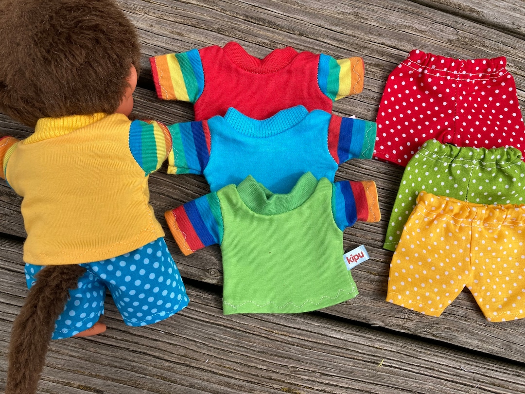 Doll Clothes Handmade Size 20 Cm for Monkey Teddy Bear Shirt & Pants ...