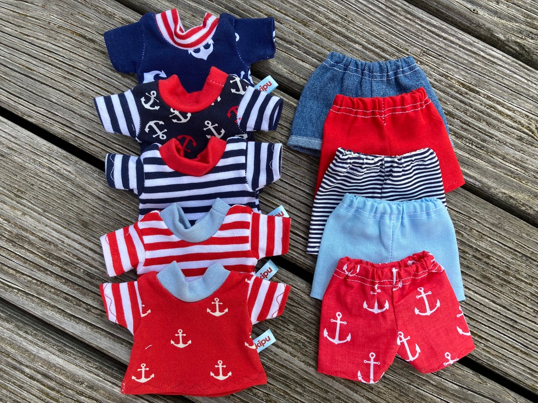 Doll Clothes Size 20 Cm for Monkey Teddy Bear Shirt & Pants Mix It ...