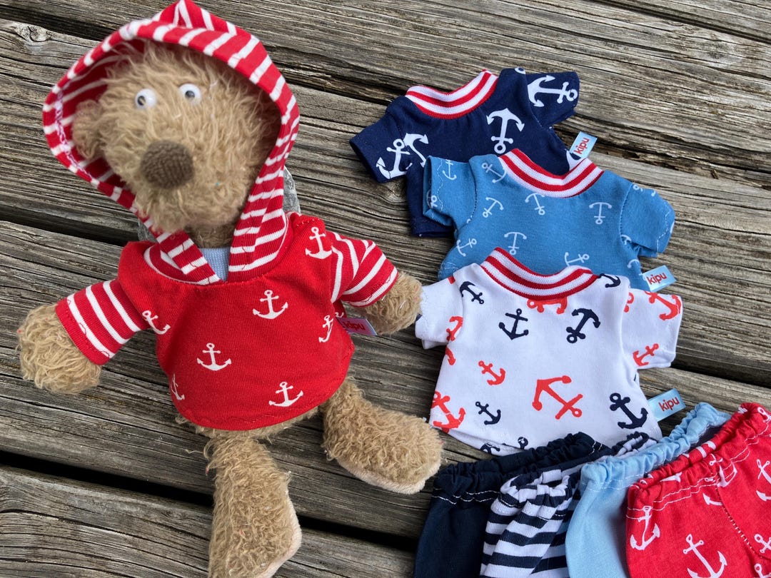 Kleidung für Bären Gr. 20-23 cm Hoodie Shirt Hose mix it Bärenkleidung ...