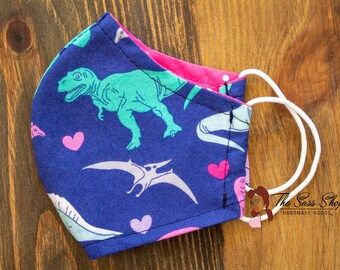 Hot Pink Dino Mask - Etsy