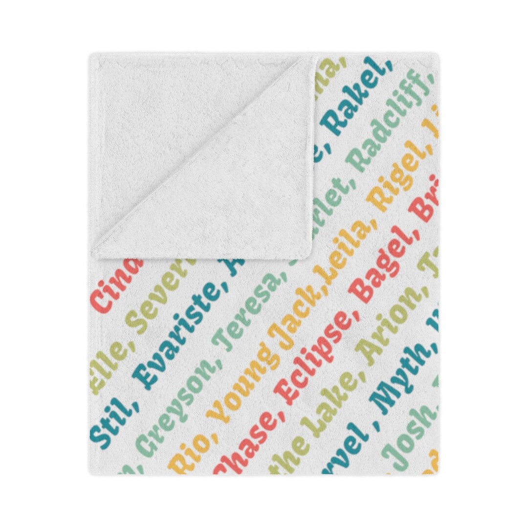 Character Names Inspired by KM Shea Books Minky Blanket, Lap Blanket ...