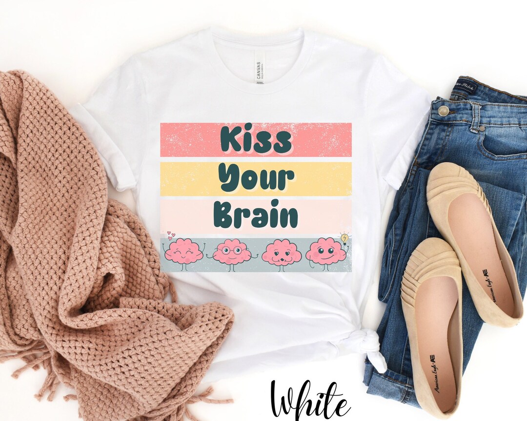 Kiss Your Brain, Teacher Shirts, Teacher Appreciation Gift, Teacher T ...