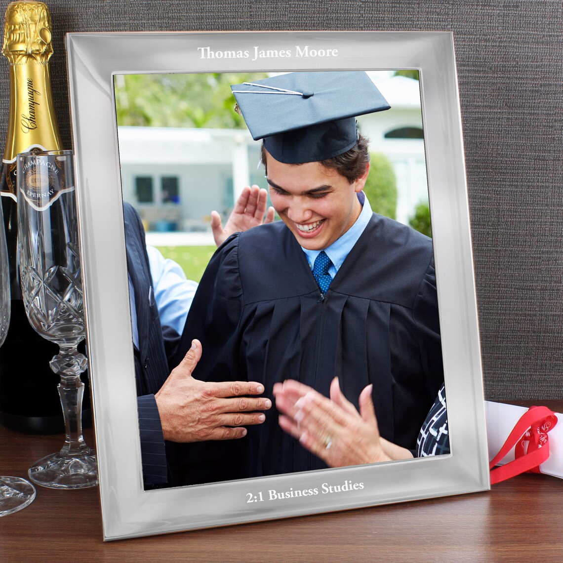 Personalized Graduation Silver Photo Frame Custom Engraved - Etsy UK
