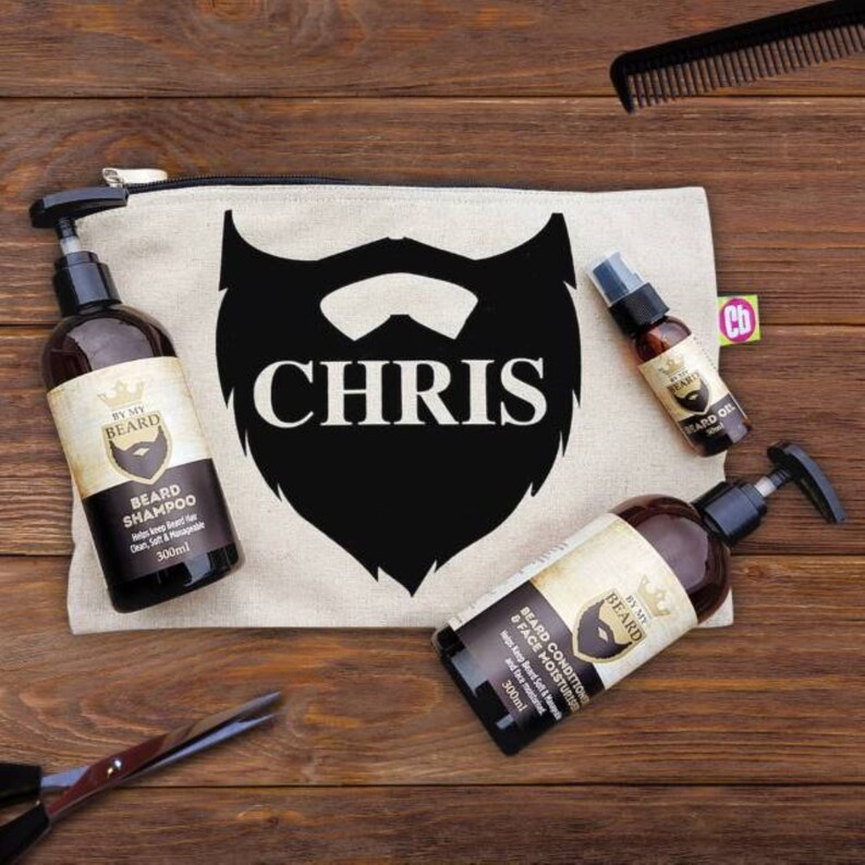 Personalized Beard Grooming Kit Gift for Him Men's | Etsy