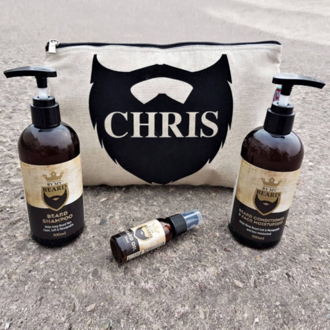 Personalized Beard Grooming Kit Gift for Him Men's - Etsy