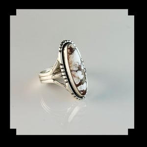 Handcrafted Sterling and Wild Horse Magnesite Ring Size 10 1/2 - Etsy